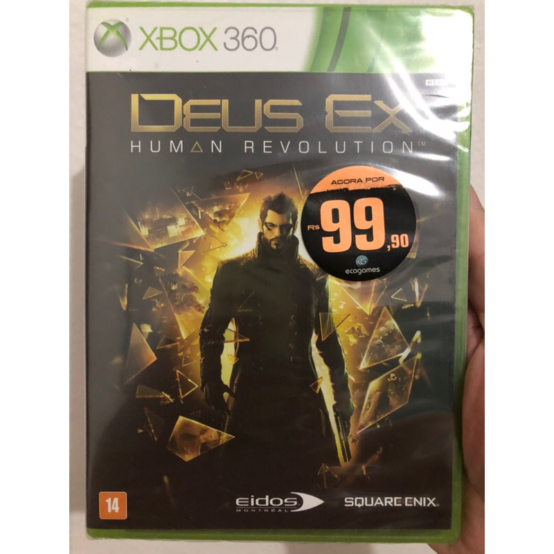 Deus Ex: Human Revolution Xbox 360 - Mídia Física Original Lacrado ...