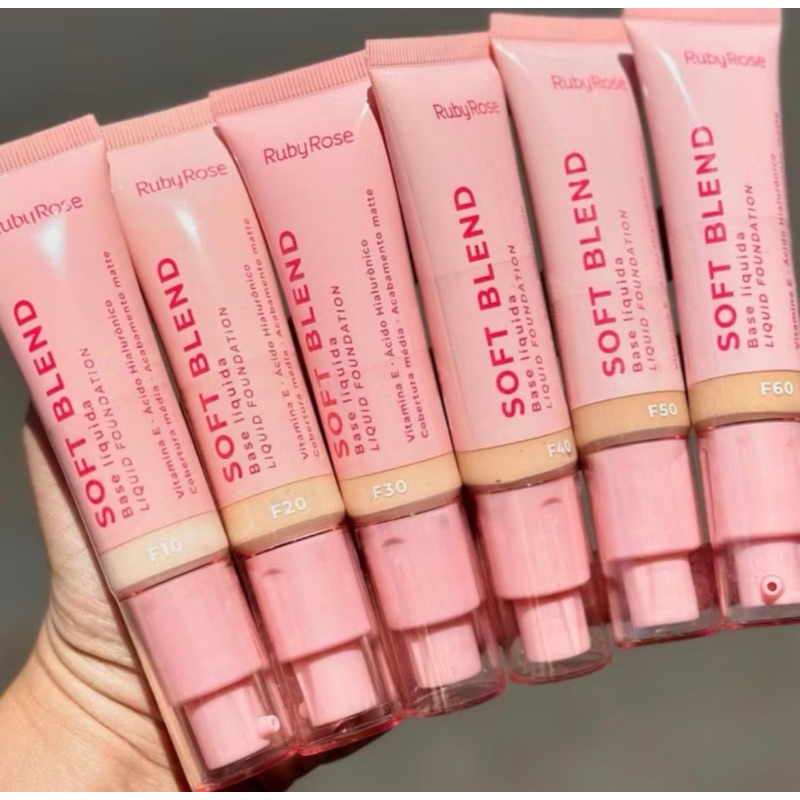 Base Soft Blend By Ruby Rose Linha rosa | Shopee Brasil