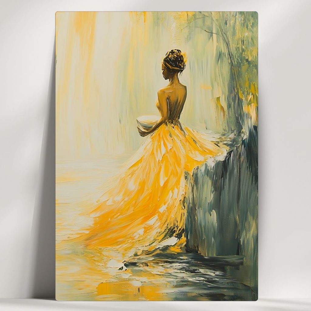 Quadro Decorativo Orixá Oxum - Pintura Contemporânea - Umbanda e ...