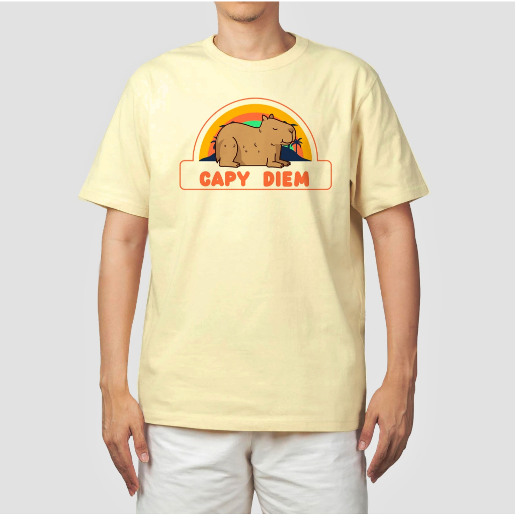 camiseta camisa capivara capybara carpe capy diem anime nerd geek série ...