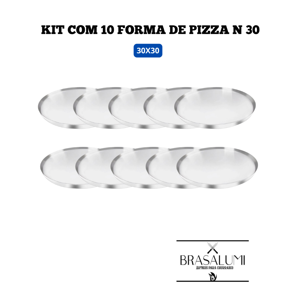 kit 10 formas de pizza n30 e n35 | Shopee Brasil
