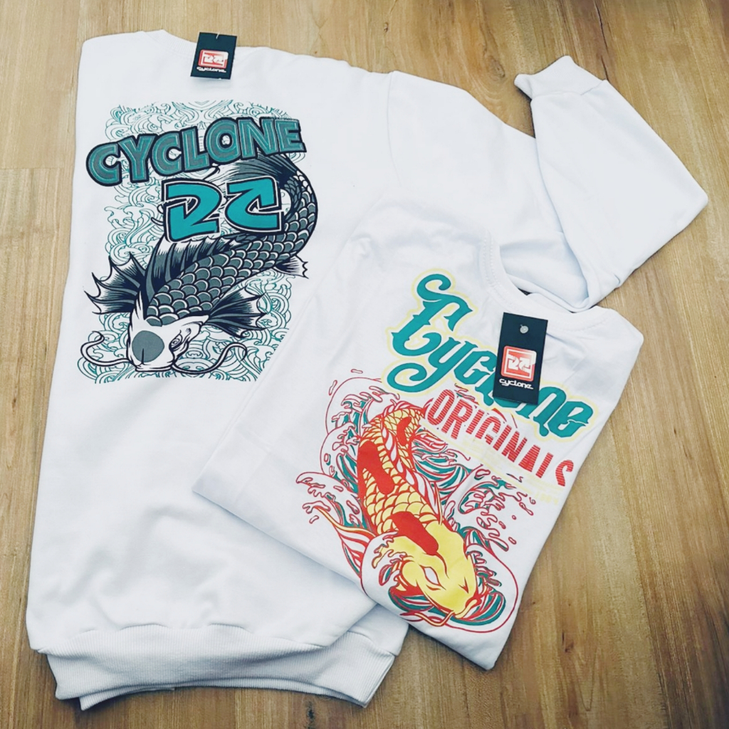 Kit New Branco Blusa de Moleton e Camiseta Cyclone | Shopee Brasil