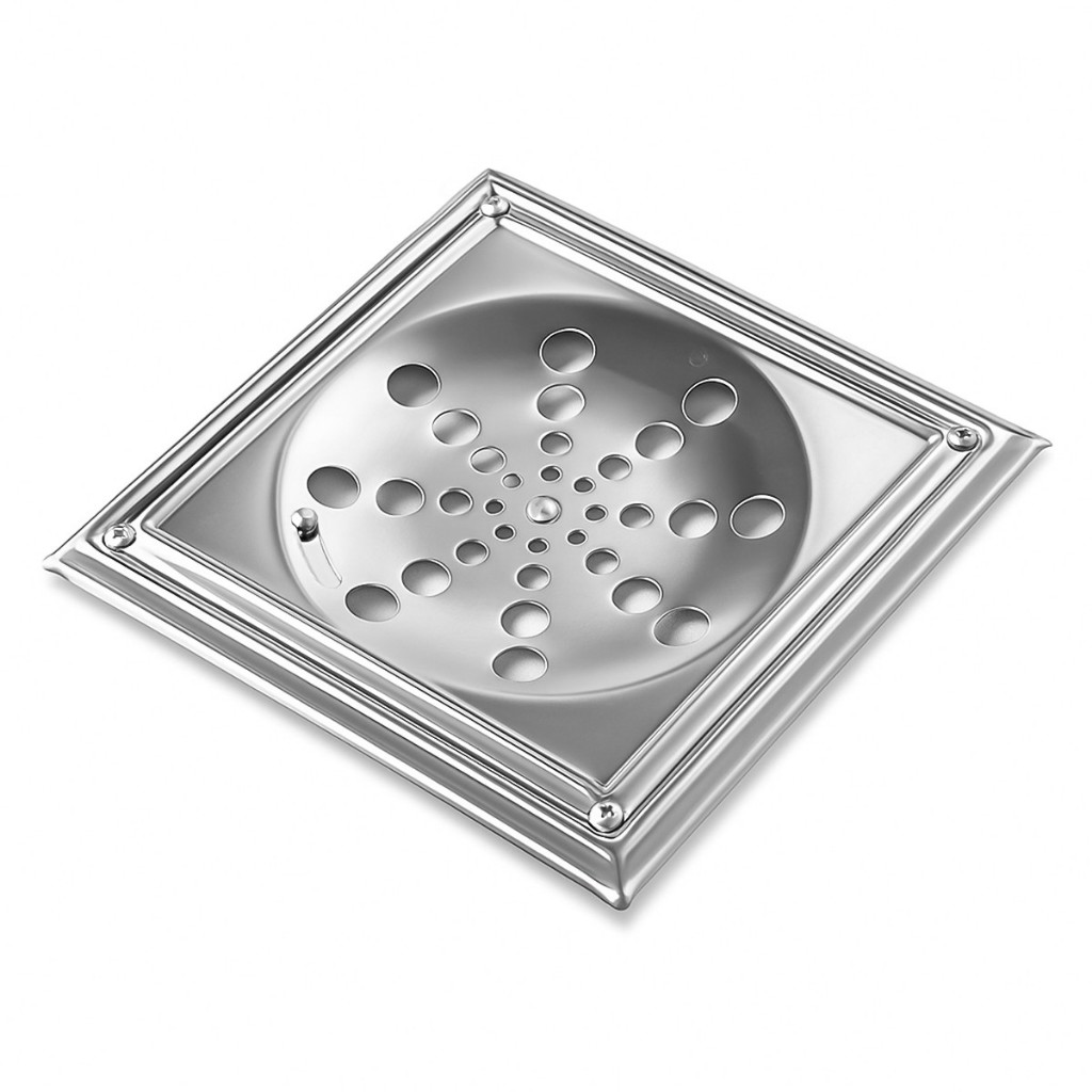 Ralo Grelha Aço Inox Quadrado 15cm Caixilho | Shopee Brasil