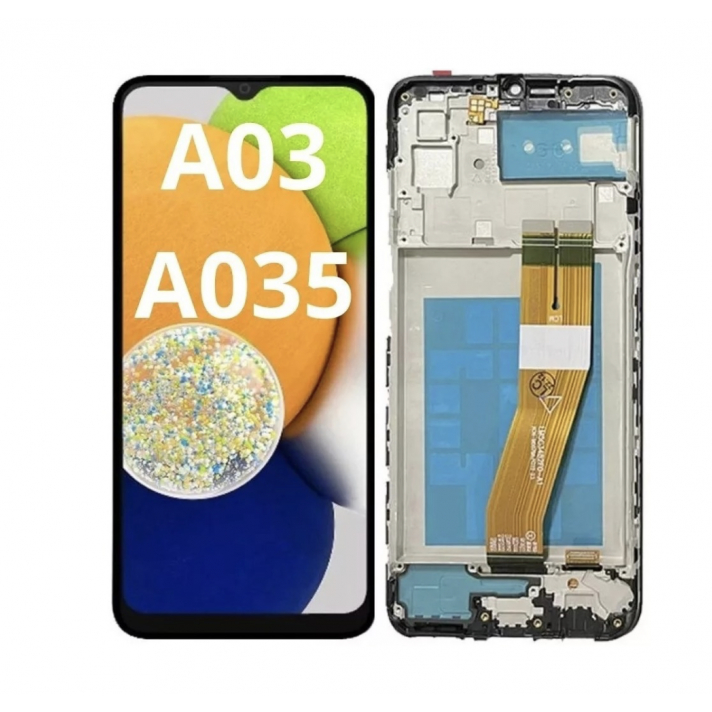 Frontal Tela Display Touch Samsung A03 A035M Original com Aro – Pronta Entrega | Shopee Brasil