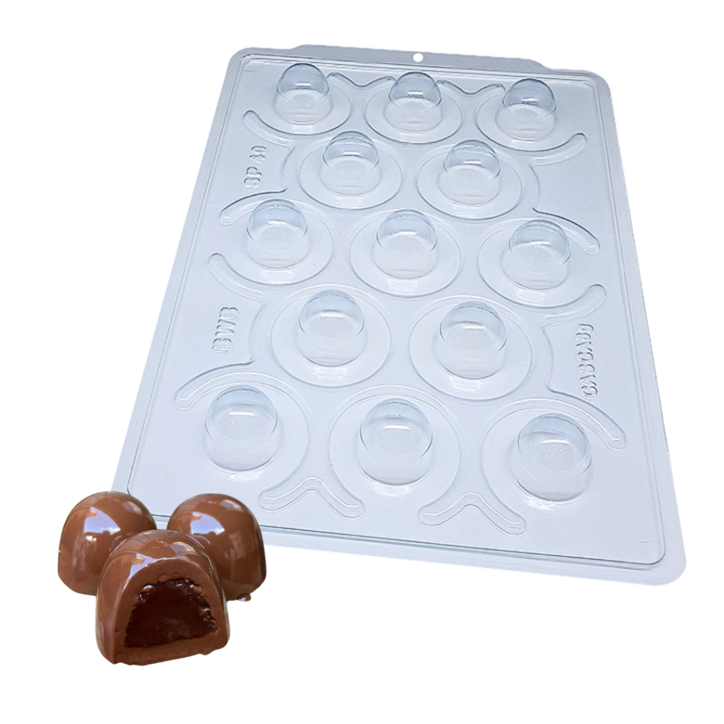 Forma P/ Bombom Trufa Chocolate 20g SP 40 Cod. 3500 3 Partes c ...