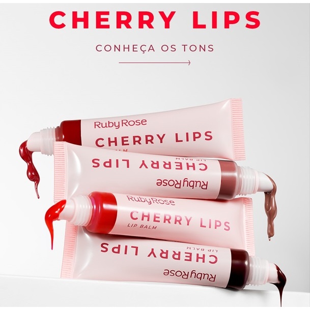LIP BALM CHERRY LIPS RUBY ROSE | Shopee Brasil