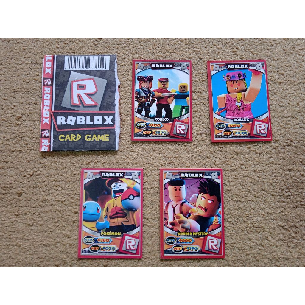 Figurinha Roblox Card Game (Envelope com 4 cards) | Shopee Brasil