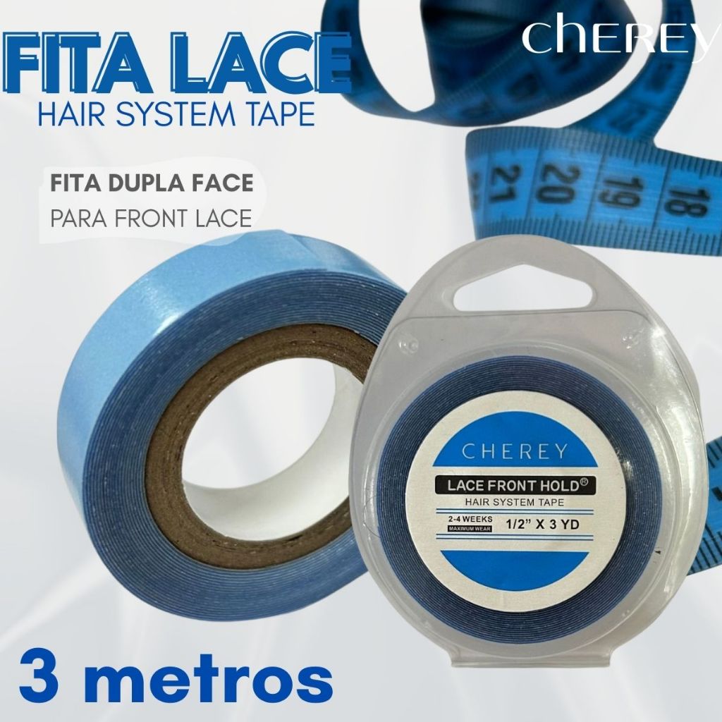 Fita Cola Front Lace 3m - Fixação Profissional para Prótese Capilar ...