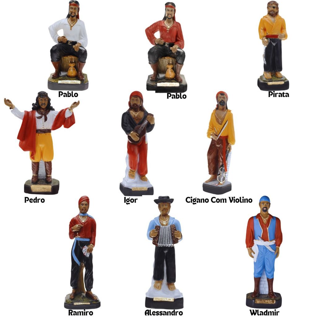 Imagem Cigano Escultura Em Gesso Umbanda - Diversas Entidades Igor ...