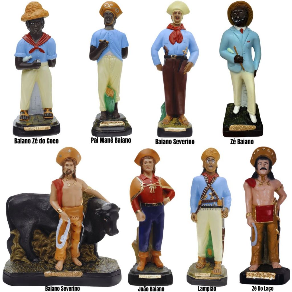 Imagem Baianos Baiano Boiadeiro Escultura Em Gesso - Diversas Entidades ...