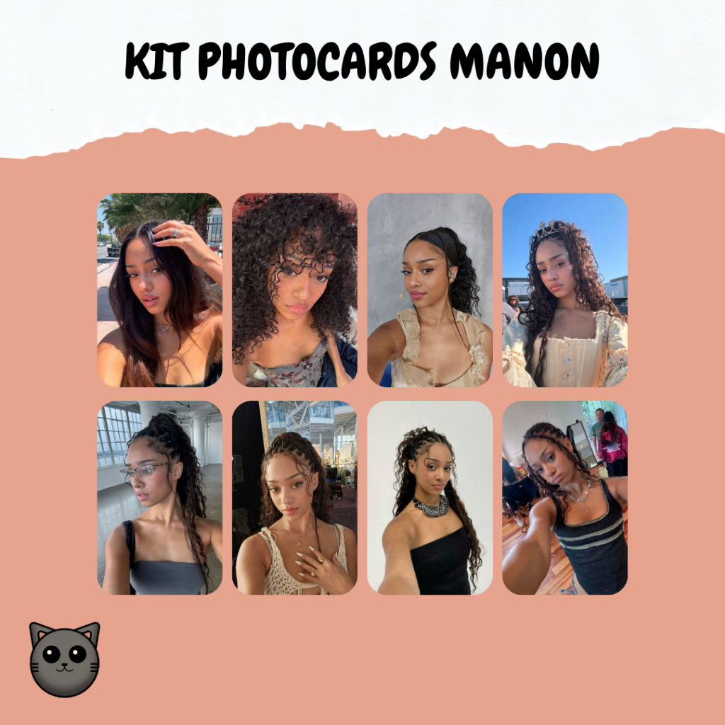 KIT PHOTOCARDS FRENTE E VERSO FANMADE KATSEYE MANON | Shopee Brasil