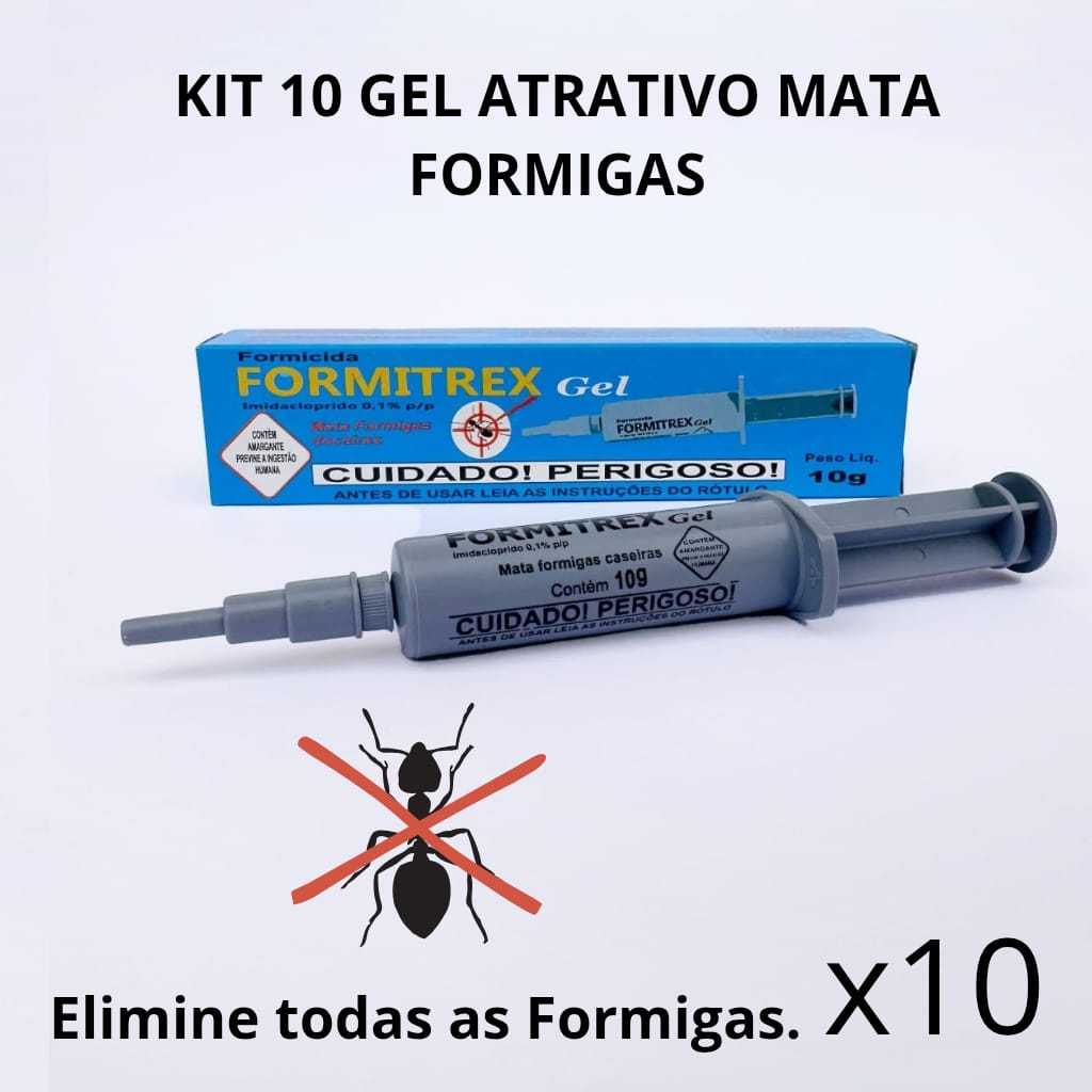 Kit 10 Formitrex Anti Formiga Gel - Mata Formigas Gel mata formiga ...