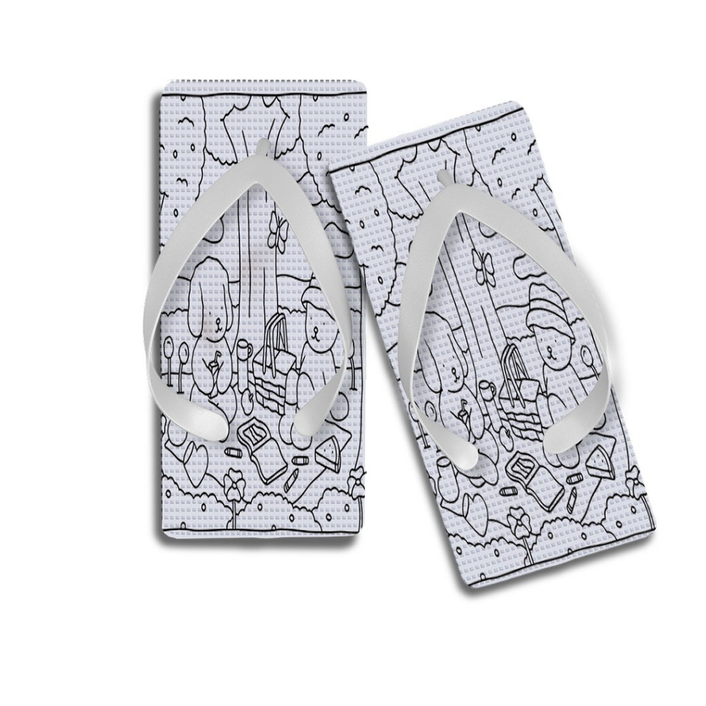 Chinelo Quadrado Personalizado para pintar Personagens | Shopee Brasil
