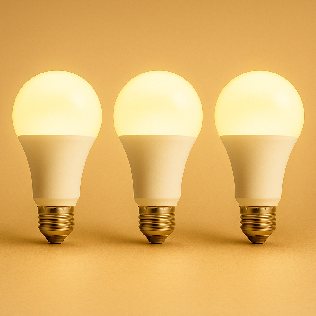Kit 3 Lâmpada Led Bulbo 15w 3000k Branco Quente Bivolt 110v 220v Luz Amarela Ambiente ...