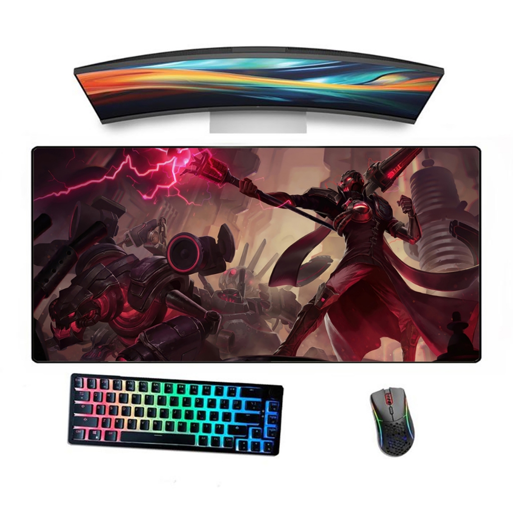 Mousepad Gamer Speed Borda Costurada Ergonómico Estampado Viktor Núcleo ...