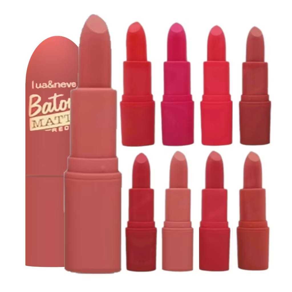 Batom Matte Red Lip Lua e Neve Cor Intensa acabamento matte Longa ...
