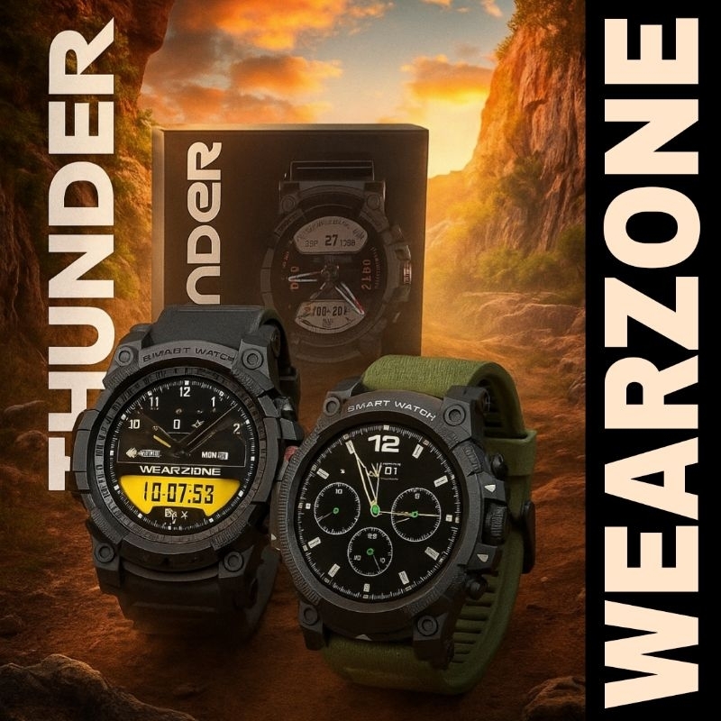 Relógio Inteligente Smartwatch Esportivo GPS integrado Wearzone Thunder ...