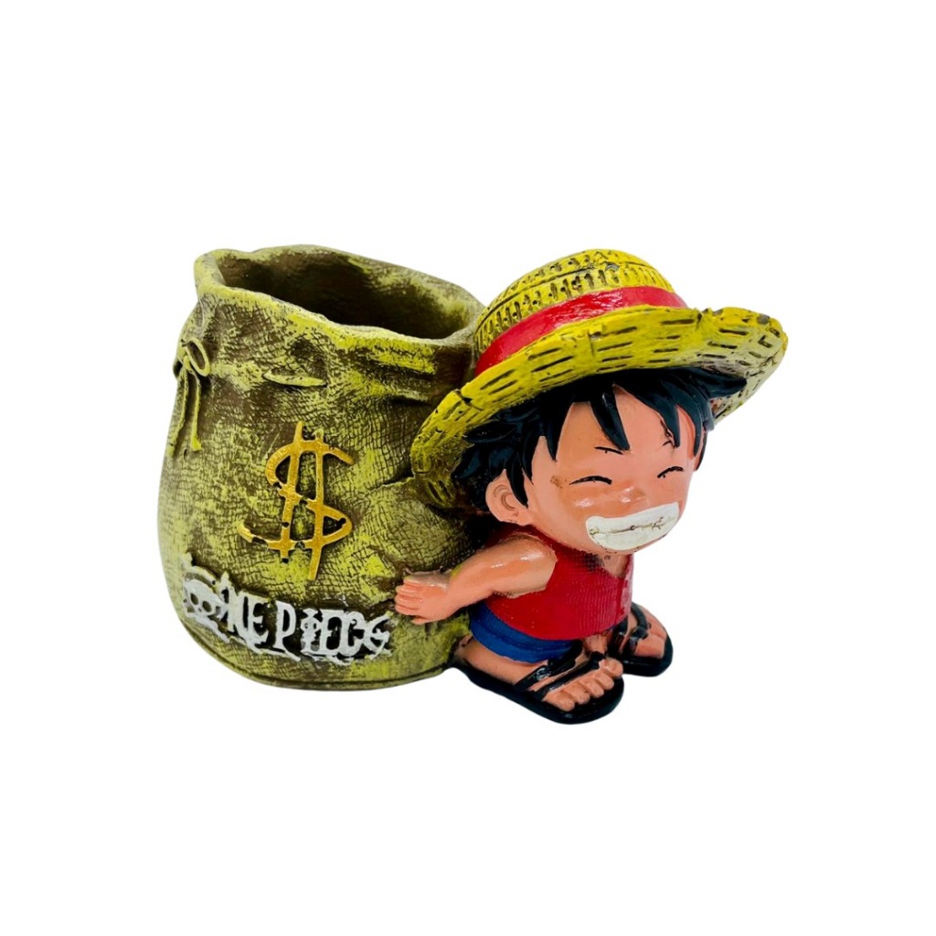 Boneco Monkey D. Luffy One Piece Porta Objetos Estátua Estatueta de ...