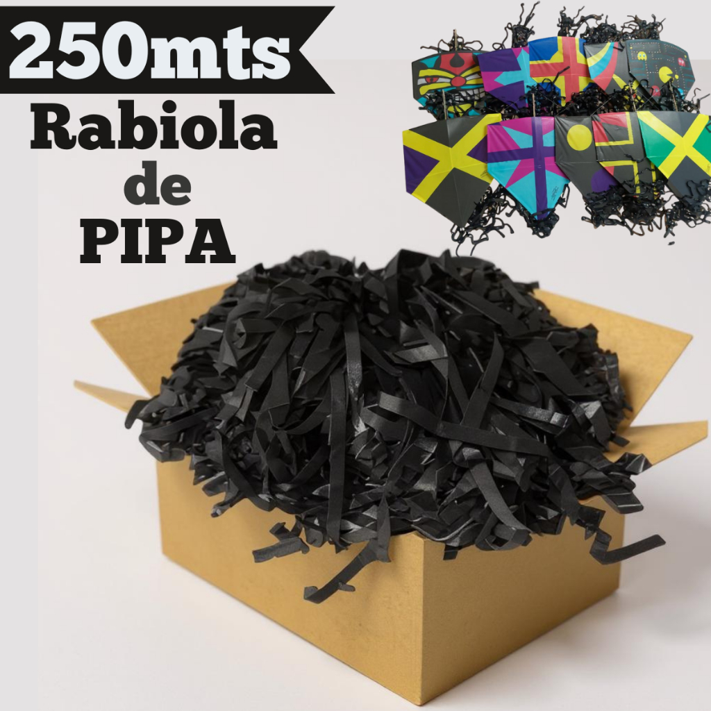 Rabiola para Pipa Peixinho Raia Fitilho 250mts Pronta Resistente ...