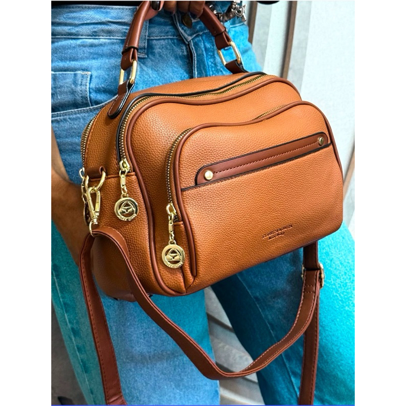 Bolsa Feminina Miss Dong Tamanho Médio Elegante Dia a Dia Alça de Mão e ...