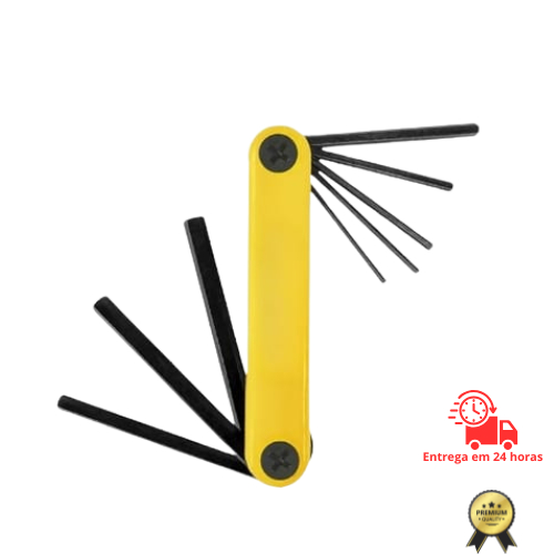 Kit Jogo de Chaves Allen Tipo Canivete 8 Tamanhos Starttools –Prático ...