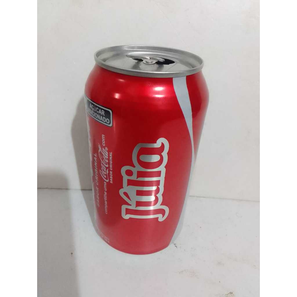 Lata Coca Cola Vazia Com Nome - Júlia | Shopee Brasil