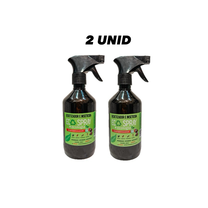 ECO SPRAY INSETICIDA Ecológico 500ml 2 unidades | Shopee Brasil