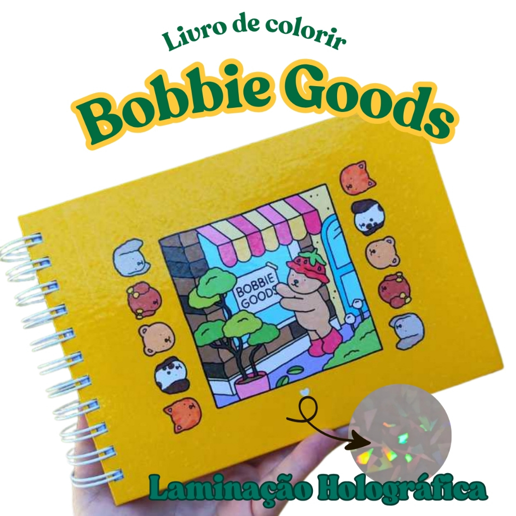 Livro de Colorir URSINHO Caderno de Desenho Pintura Coloring Book BOB ...