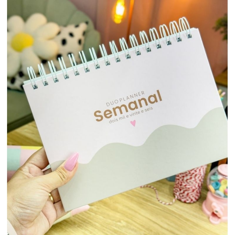 Planner Duo Duplo Desk planner A5, planner mensal, planner semanal ...