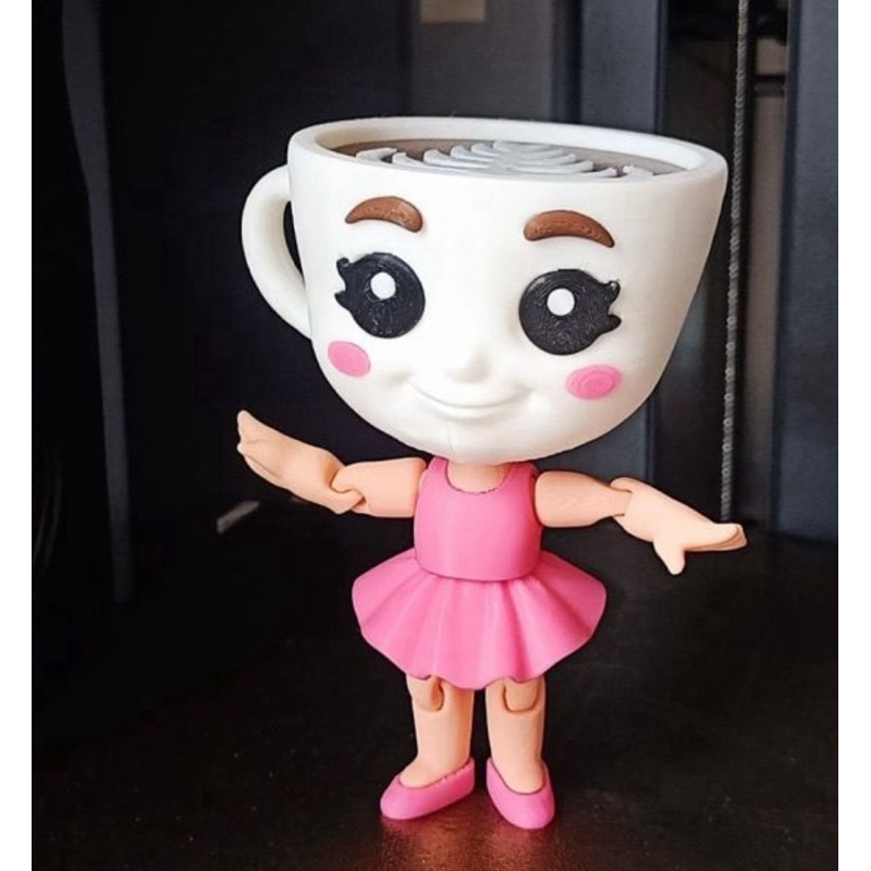 boneca meme bailarina cappuccina 10 cm articulada para decoração geek ...