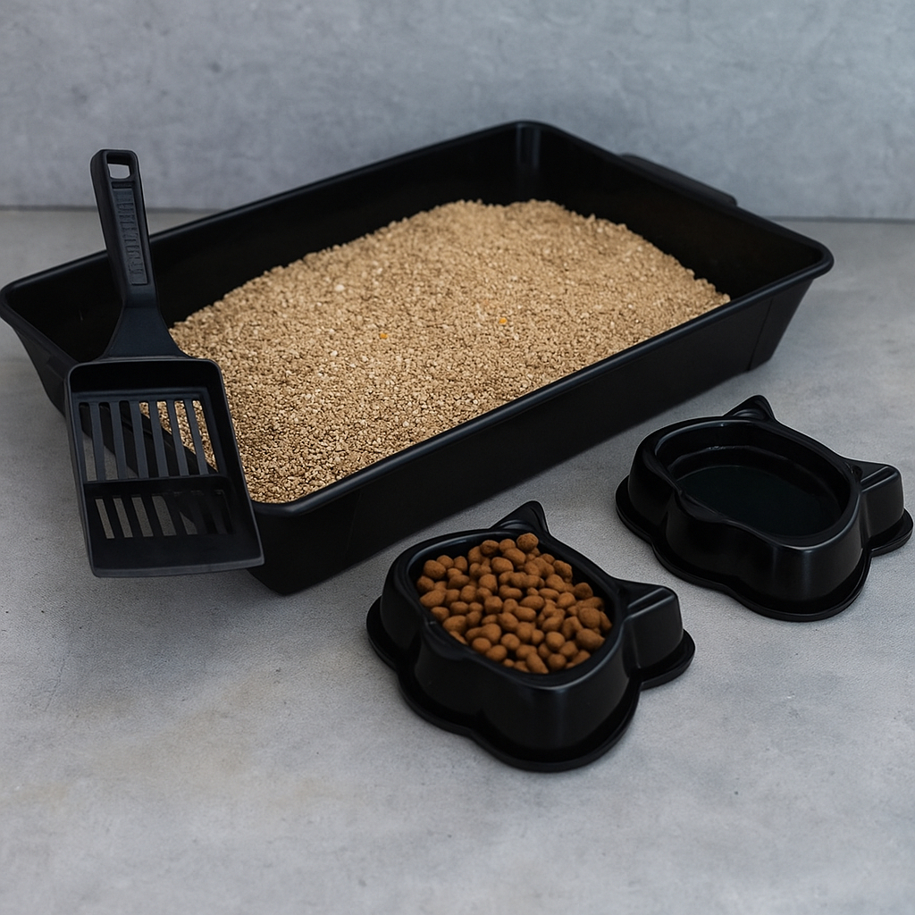 Kit Gato Higiene E Comedouros Gatinho | Shopee Brasil