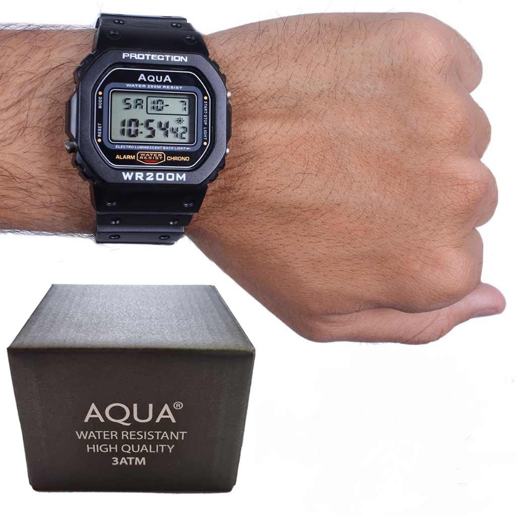 Relogio Aqua Original Digital Militar Espotivo Masculino a Prova D´agua ...