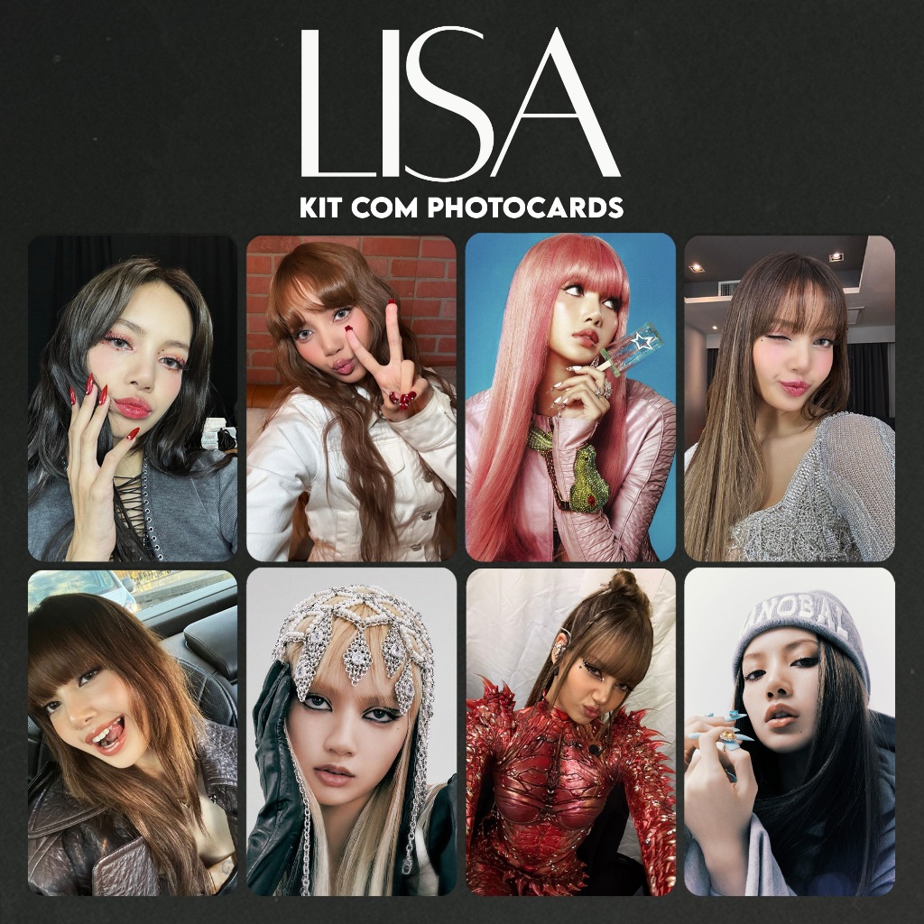 LISA (BLACKPINK) | Kit com photocards K-pop | Rockstar Lalisa Alter Ego ...