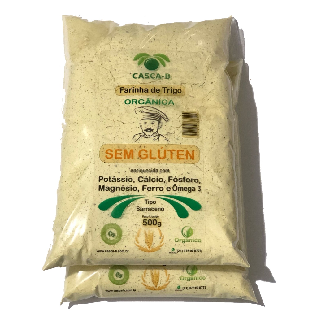 Farinha de Trigo Sem Gluten, Vegana - 500g | Shopee Brasil