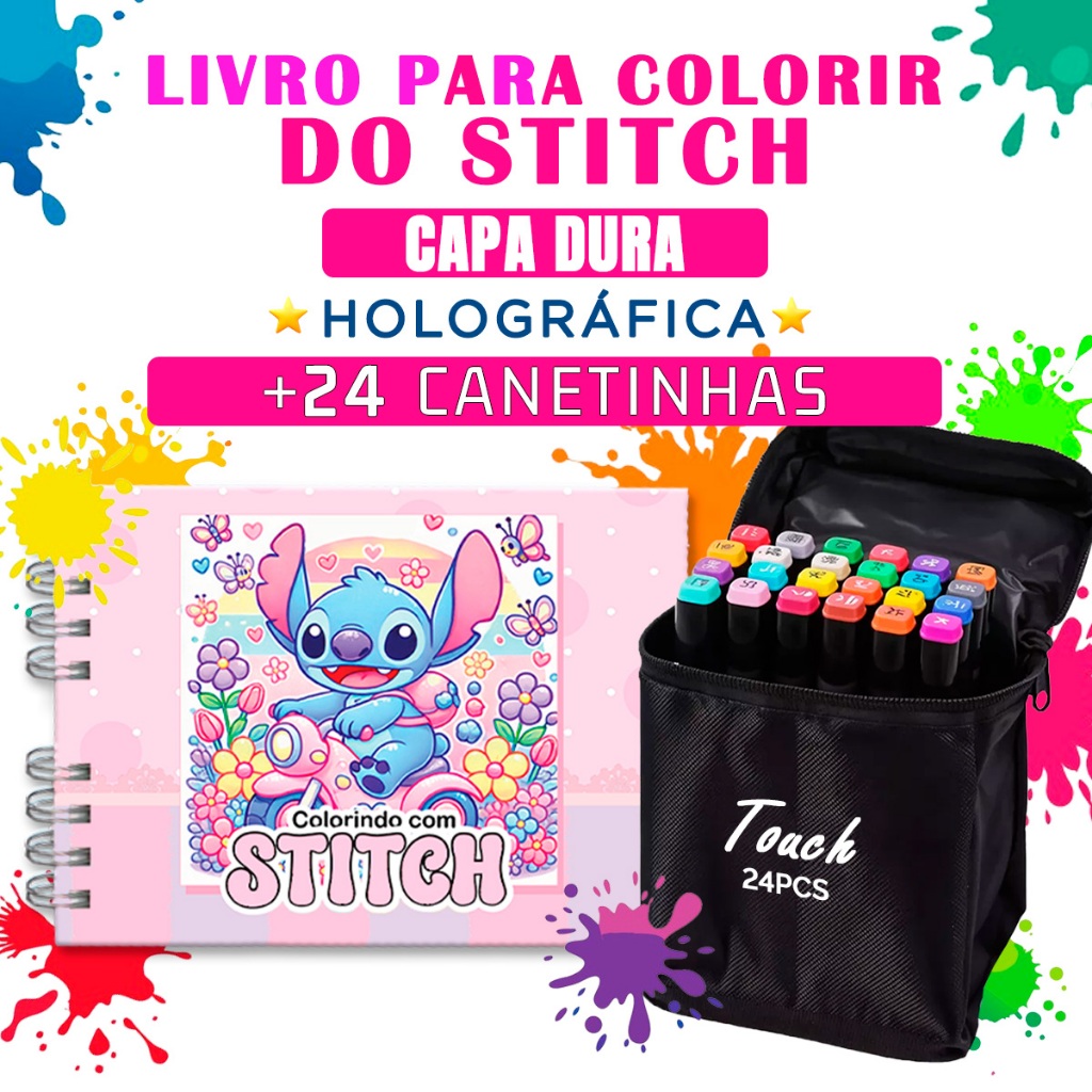 Livro De Colorir Bob Goods ou Kit De 24/60 Canetinha + Caderno Boogie ...