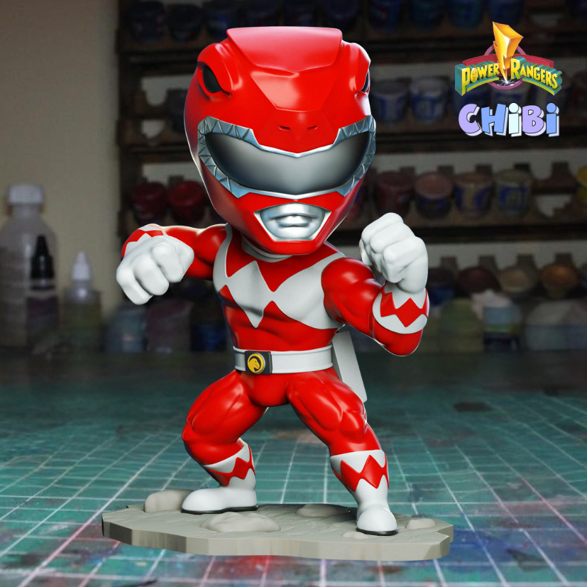 Chibi Set - Ranger Vermelho / Power Rangers - Figura Colecionável ...