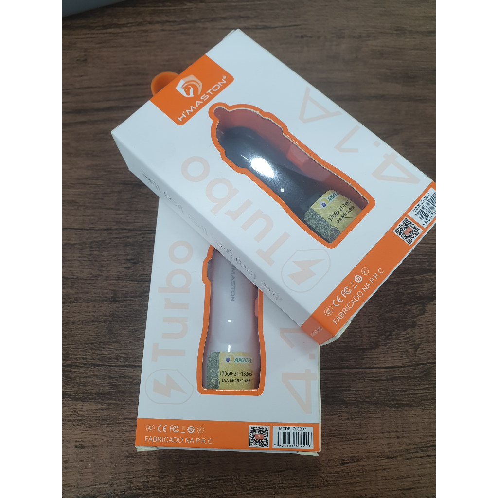 Carregador Veicular Turbo Usb 2 Entradas Hmaston CB07 (SEM CABO) | Shopee Brasil