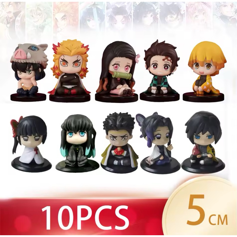 Mini action figure - Demon Slayer | Shopee Brasil
