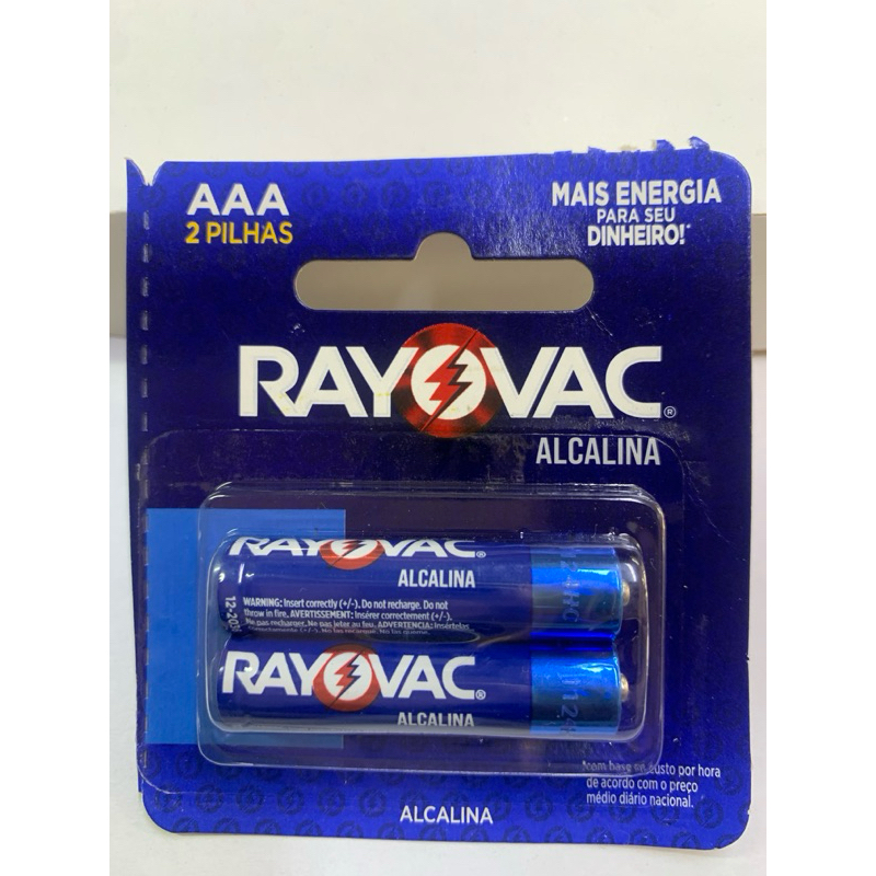 PILHA ALCALINA AAA RAYOVAC | Shopee Brasil