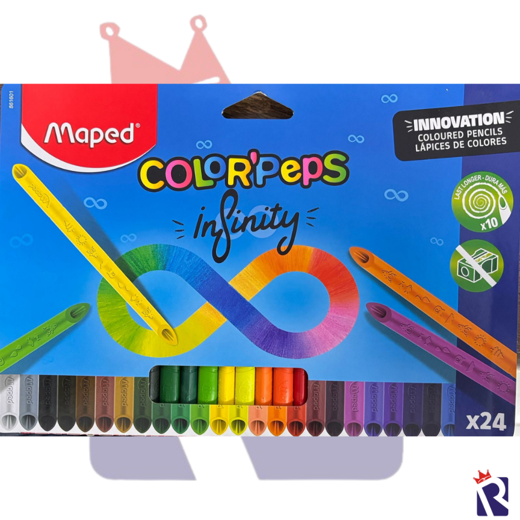 LAPIS DE COR COLOR'PEPS INFINITY MAPED 24 CORES | Shopee Brasil