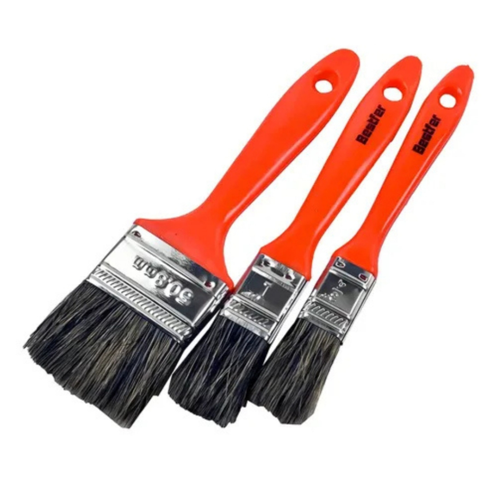 Pincel Trincha (BESTFER) para Pintura Kit c/3 peças 3/4 - 1'' - 2 ...