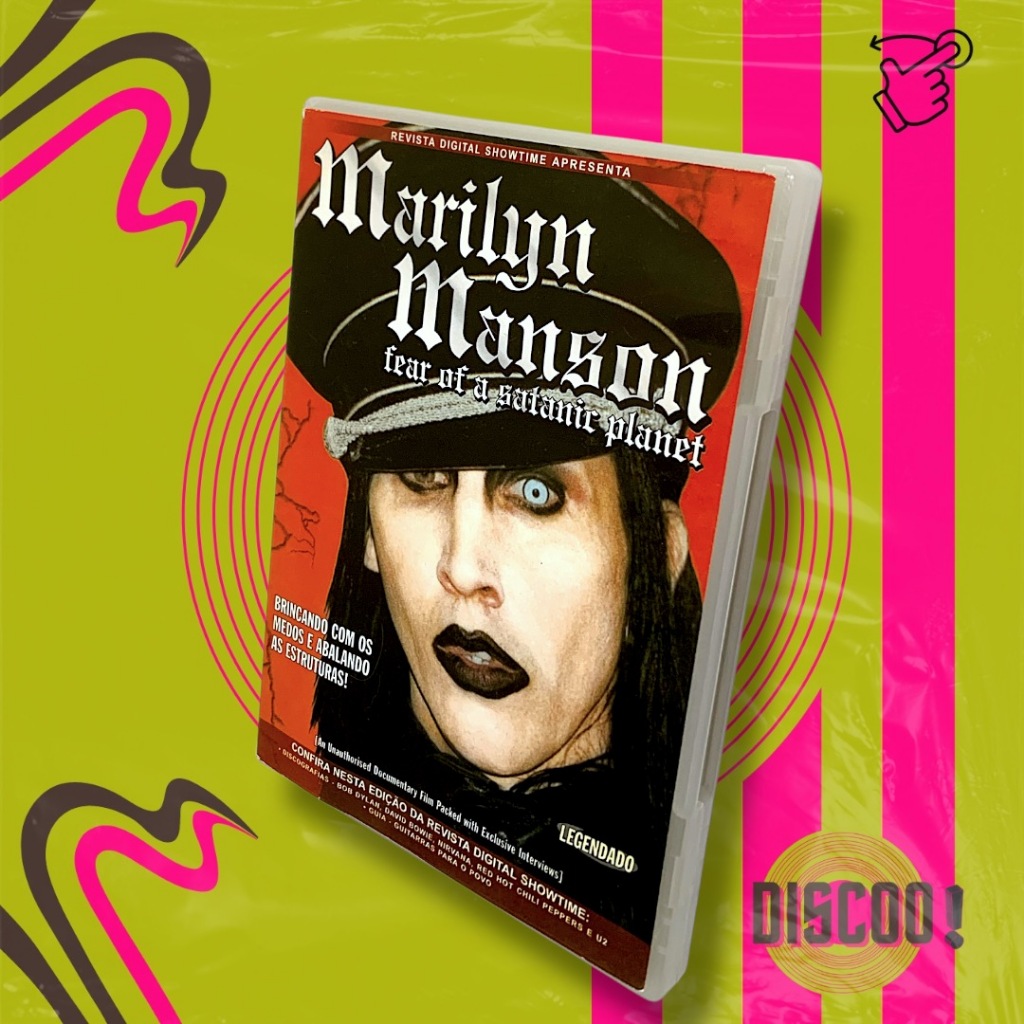 DVD Marilyn Manson | fear of a satanic planet | Shopee Brasil