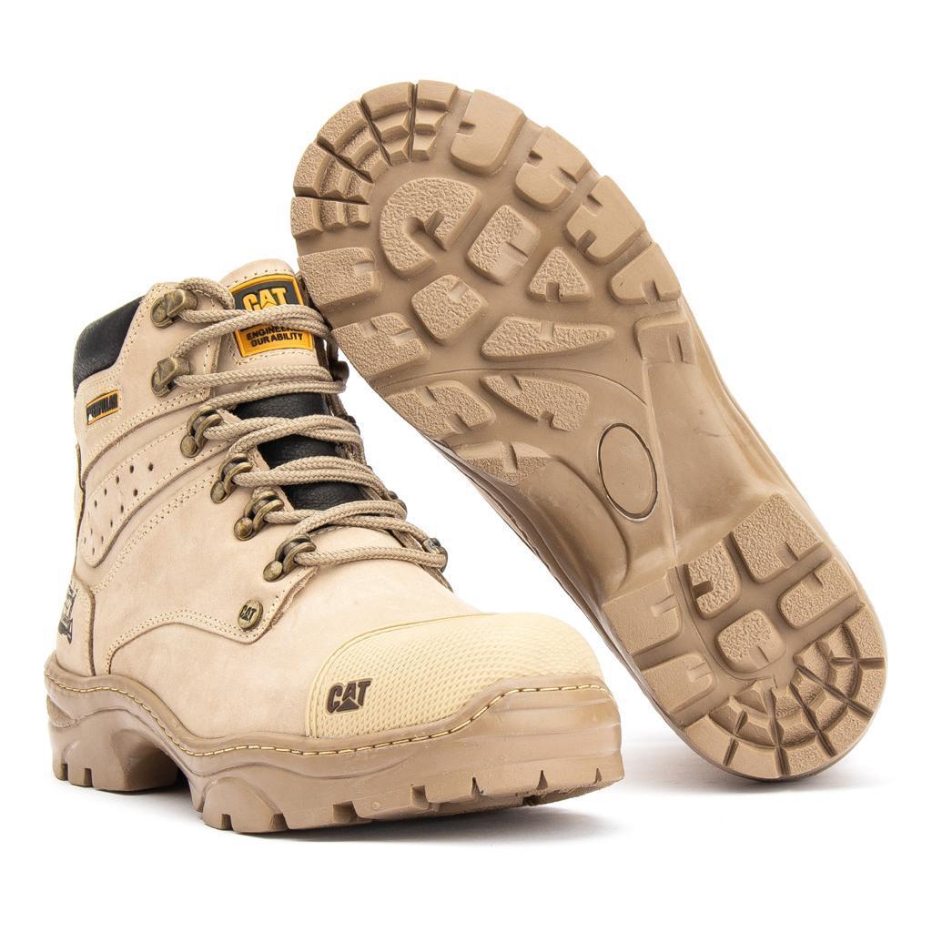 Coturno Adventure ou butina Masculino Cat Em Couro Bota Adventure ...