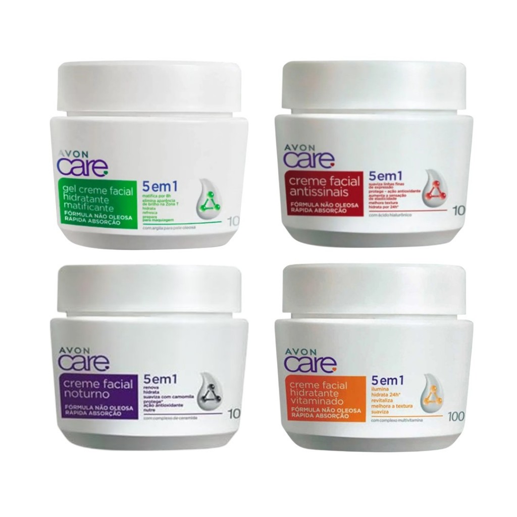 Creme Facial Avon Care 5 em 1 100g | Shopee Brasil