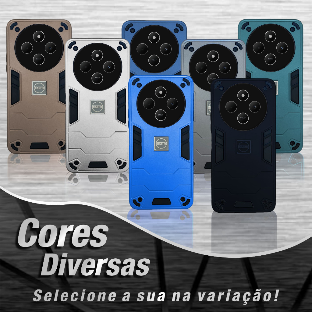 Capa Capinha Anti Impacto Armadura + Película Para Poco C75 | Shopee Brasil