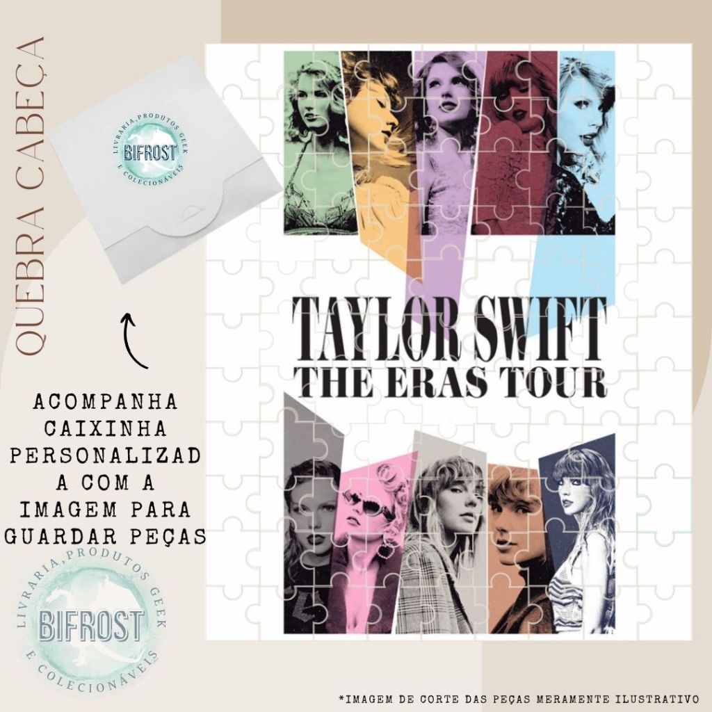 Quebra-cabeça Taylor Swift The Eras Tour Colecionável Puzzle Presente ...