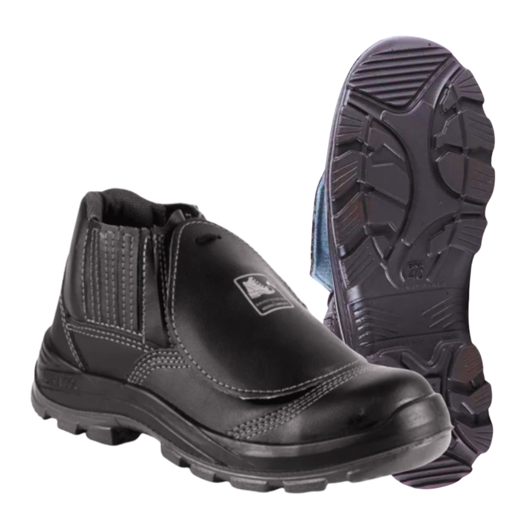 Bota Botina Proteção Segurança Metatarso Biqueira de Composite Bracol ...