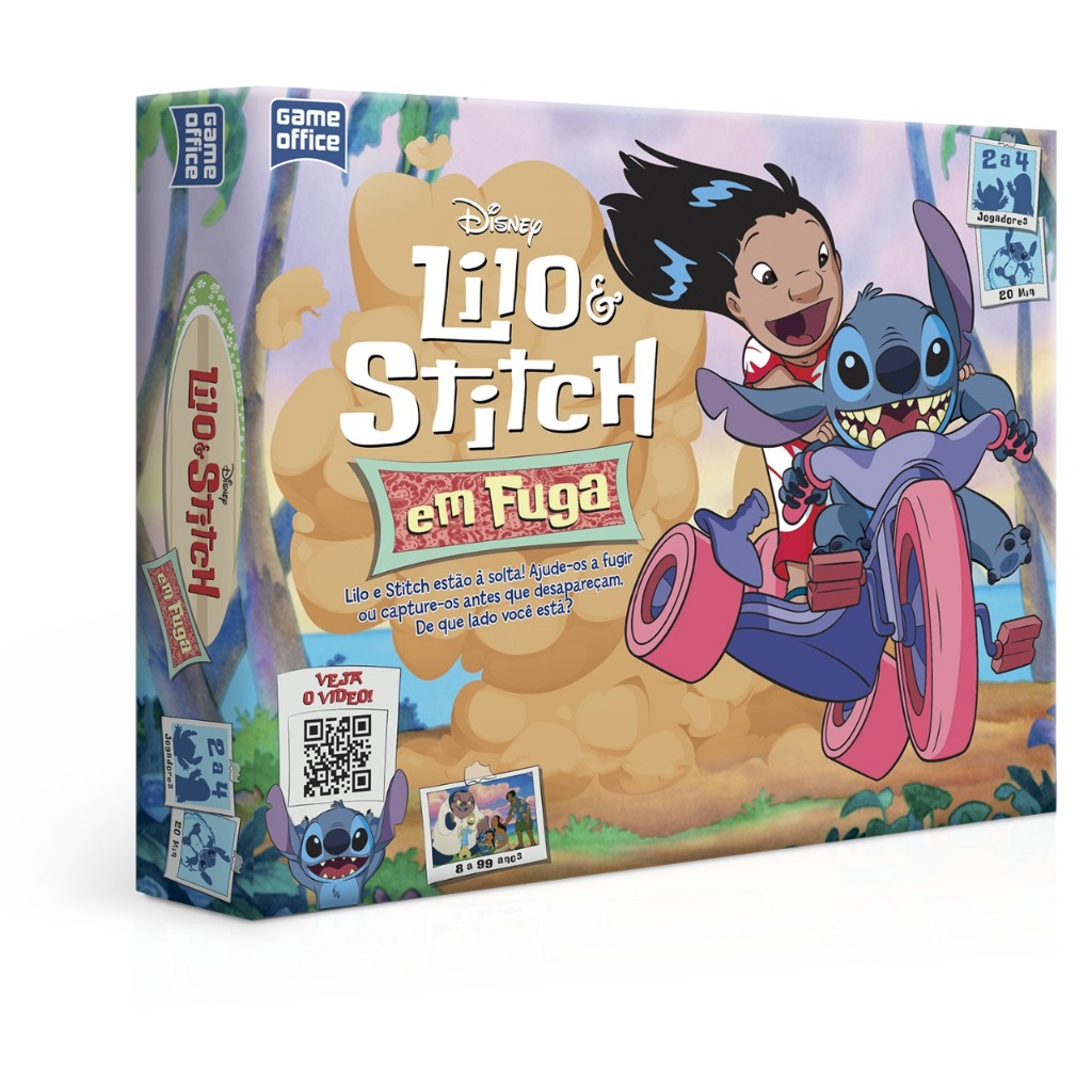 Jogo de Tabuleiro Stitch e Lilo em Fuga – Disney/Lançamento 2025 - Game ...