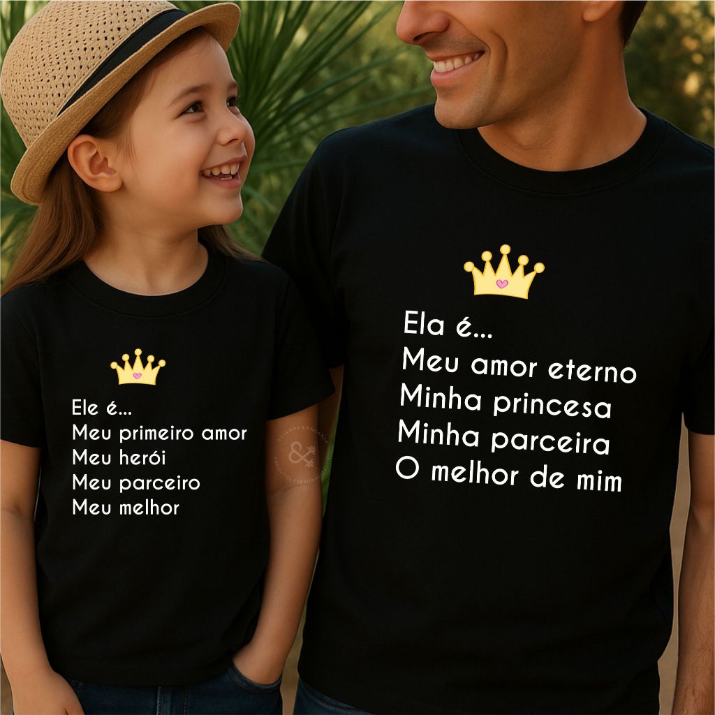 Kit Camisa Pai e Filha - Blusa Tal Pai Tal Filha O melhor de mim ...