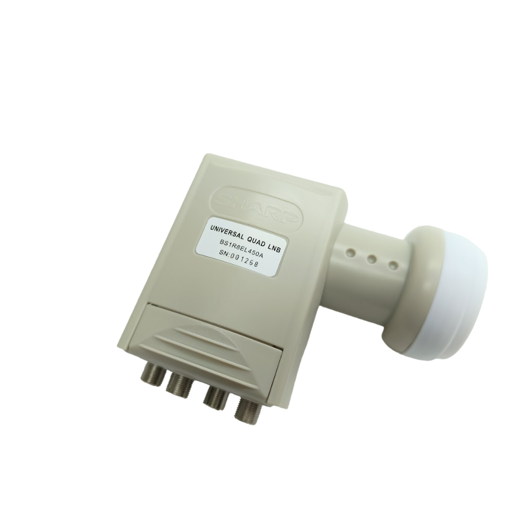 Lnb Sharp Quadruplo 4 saidas Universal Full Hd E 4k Banda Ku e ...